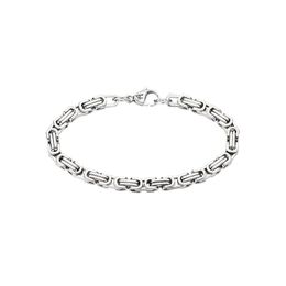 Bruno Banani Edelstahlarmband »Schmuck Geschenk Armkette Königskette 4-Kant-Optik Silber« edelstahlfarben 19 Markantes Herrenaccessoire