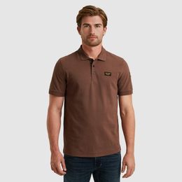 PME-Legend PME LEGEND Poloshirt mit Logostickerei marron M M Poloshirt von PME LEGEND