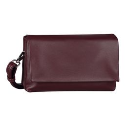 Abendtasche Gabor "Salara", Damen, Gr. B/H/T: 23cm x 14cm x 4,5cm, rot (berry), Polyurethan, clean, gepflegt, geprägtes Muster, unifarben, Taschen, schlicht und funktional, mit 2 Kammern je nach Anlass variabel tragbar
