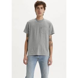 Levi's T-Shirt LEVI'S "CLASSIC POCKET TEE", Herren, Gr. XL, grau (mid tone grau heathe), Jersey, Obermaterial: 100% Baumwolle, normal, Rundhals, Shirts T-Shirt