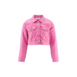 happy girls Jeansjacke in kurzer Form deep pink 128 128 Kurze Jacke von happy girls
