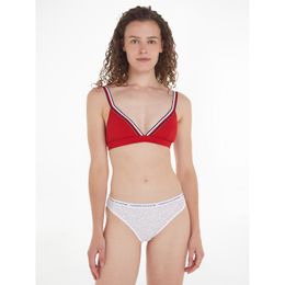 Tommy Hilfiger Swimwear Triangel-Bikini-Top »TRIANGLE RP«, mit Rippenstruktur Primary Red S (36) - N-Gr N-Gr S (36) Triangel-Bikini-Top von TOMMY...