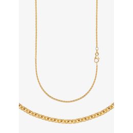 Firetti Collierkettchen »Schmuck Geschenk Gold 333 oder 585 Halskette Ankerkette rund« Made in Germany gelbgoldfarben 40 Diese Basic Kette...