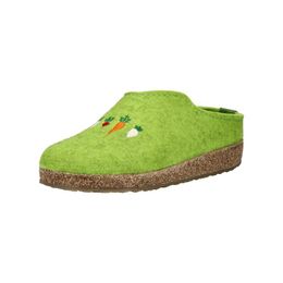 Haflinger Hausschuh &raquo;Hausschuhe Filz&laquo; Gr&uuml;n 41 41 Verschluss: Schlupfschuh