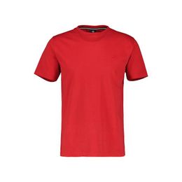 Lerros T-Shirt Logoprägung an der Brust urban red M M T-Shirt von Lerros