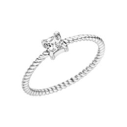 PURELEI Fingerring »Schmuck Geschenk Precious Fine Ring, 2133-Ring-Precious-Fine« mit Zirkonia (synth.) edelstahlfarben-kristallweiß 58 Filigran...