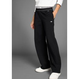 Kangaroos Jerseyhose Wide-Leg mit Logobund black-white 42 - N-Gr N-Gr 42 Jerseyhose von Kangaroos