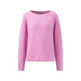 Fynch-Hatton Strickpullover mit Rundhalsausschnitt fondant pinkbci cotton XS XS Basic-Pullover von Fynch-Hatton
