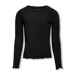 KIDS Only Langarmshirt »KOGAMOUR L/S TOP JRS« Black 146/152 146/152 Bequemes Langarmshirt mit Rundhalsausschnitt, ideal für kühlere Tage