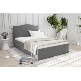 Polsterbett "Graz", grau, L:210cm, Bezug 100% Polyester, Polsterung: Polsterwatte, Material Gestell: gepolsterter Holzwerkstoff, Westfalia Schlafkomfort, Betten, wahweise mit Stauraum, verschiedene Matratzenarten wählbar
