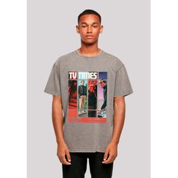 F4NT4STIC Herren T-Shirt "TV Times Patrick McGoohan The Prisoner 1967 Cover"asphalt, Gr. XS, Obermaterial: 100% Baumwolle, Shirts, Premium Qualit&auml;t