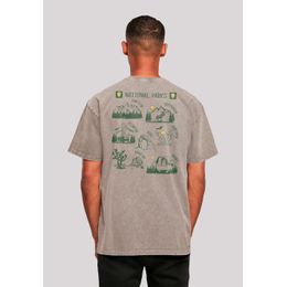 F4NT4STIC Herren T-Shirt "US National Parks Montage"asphalt, Gr. M, Obermaterial: 100% Baumwolle, Shirts, Premium Qualit&auml;t