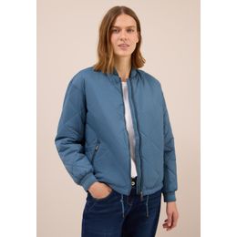 Blouson Cecil, Damen, Gr. XXL (46), beige (moonstone blau), Stoff, Obermaterial: 100% Polyamid; Futter: 100% Polyester; F&uuml;llung: 100% Polyester, unifarben, normal normal, hoch geschlossener Ausschnitt, angesetztes B&uuml;ndchen, Jacken Blouson, mit moderner Steppung
