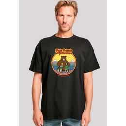 T-Shirt F4NT4STIC "US National Parks Make Friends At Yellowstone", Herren, Gr. M, schwarz, Obermaterial: 100% Baumwolle, oversize, Rundhals, ohne Bündchen, Shirts, Premium Qualität