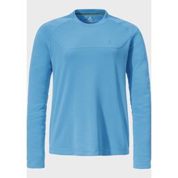 Sch&ouml;ffel Funktionsshirt SCH&Ouml;FFEL "Hiking CIRC Longsleeve Style Smue WMS", Damen, Gr. 40, blau (8105, blau), Oberstoff: 100% Polyester, Rundhals, Shirts Funktionsshirt