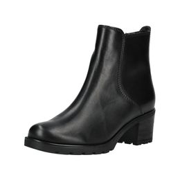 Stiefelette Gabor COMFORT "Gabor Comfort Stiefelette Leder", Damen, Gr. 38,5, schwarz, Leder, Schuhe Stiefelette