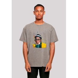 F4NT4STIC Herren T-Shirt "TV Times Elton John At The Piano 1977"asphalt, Gr. L, Obermaterial: 100% Baumwolle, Shirts, Premium Qualit&auml;t