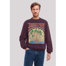 Sweatshirt F4NT4STIC "US National Parks Joshua Tree", Herren, Gr. L, maroon, Obermaterial: 80% Baumwolle, 20% Polyester, regular fit, Rundhals, ohne B&uuml;ndchen, Sweatshirts Sweatshirt, Premium Qualit&auml;t