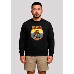 Sweatshirt F4NT4STIC "US National Parks Make Friends At Yellowstone", Herren, Gr. S, schwarz, Obermaterial: 80% Baumwolle, 20% Polyester, regular fit, Rundhals, ohne Bündchen, Sweatshirts, Premium Qualität