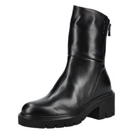 Stiefelette Nero Giardini "Nero Giardini Stiefelette Leder", Damen, Gr. 38, schwarz, Leder, Schuhe Stiefelette