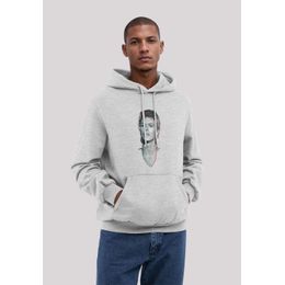 Kapuzenpullover F4NT4STIC "TV Times Pop Star David Bowie Portrait 1977", Herren, Gr. L, grau melange, Obermaterial: 80% Baumwolle, 20% Polyester, relaxed fit, Pullover, Premium Qualität
