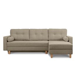 KONSIMO Ecksofa Eriso braun Maße (cm): B: 240 H: 75 Sofas > Sofas nach Material > Stoffsofas » Sofa DE