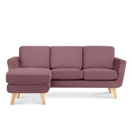 KONSIMO Ecksofa Tagio rosa/pink Maße (cm): B: 190 H: 78 Sofas > Sofas nach Material > Stoffsofas » Sofa DE
