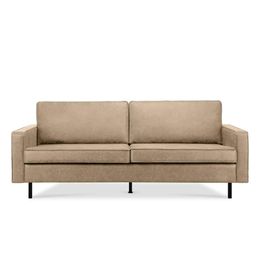 KONSIMO Einzelsofa Invia beige Ma&szlig;e (cm): B: 209 H: 87 Sofas > Sofas nach Material > Ledersofas &raquo; Sofa DE