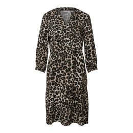 Street One Kleid Damen Größe 42 ecru / sand / schwarz Winterkleid