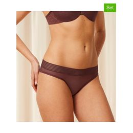 Triumph 2er-Set: Slips in Bordeaux - 62% | Gr&ouml;&szlig;e L | Damen-unterteile