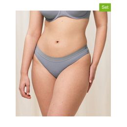 Triumph 2er-Set: Slips in Blaugrau - 72% | Gr&ouml;&szlig;e 42 | Damen-unterteile