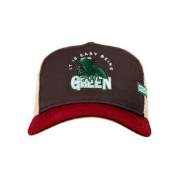 Trucker Cap COASTAL "Coastal Trucker Cap HFT Easy Green", Damen, Gr. onesize, mudd, wine, 60% Baumwolle, 40% Polyester, Caps