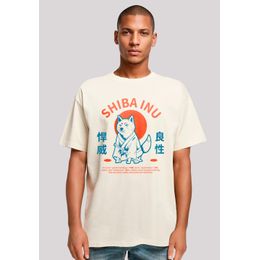 F4NT4STIC Damen T-Shirt "Japanischer Shiba Inu Hund", beige, Gr. M, Obermaterial: 100% Baumwolle, Shirts, Premium Qualit&auml;t