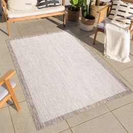 Outdoorteppich Carpet City, B:60cm H:5mm L:110cm, beige, Polypropylen, Balkon, Teppiche, "Outdoor 470", Läufer, UV-beständig, Flachgewebe, auch