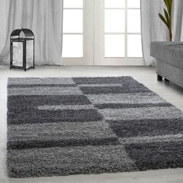 Hochflor-Teppich, B:240cm H:30mm L:340cm, grau, Ayyildiz Teppiche, Kunstfaser, Teppiche, "Gala Shaggy 2505", Langflor, L&auml;ufer, alle R&auml;ume, Wohnzimmer