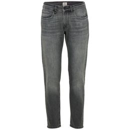 Camel Active Herren 5-Pocket-Jeans, grau, Gr. 36, unifarben, Denim/Jeans, Obermaterial: 99% Baumwolle, 1% Elasthan, Jeans, mit Stretch
