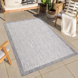 Outdoorteppich Carpet City, B:280cm H:5mm L:380cm, grau, Polypropylen, Balkon, Teppiche, "Outdoor 470", Läufer, UV-beständig, Flachgewebe, auch