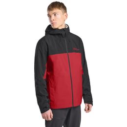 Jack Wolfskin Herren Funktionsjacke "WEILTAL 2L JKT M", rot, Gr. M, Oberstoff: 100% POLYESTER; Kontrastmaterial 1: 100% POLYESTER; Futter 1: 100%
