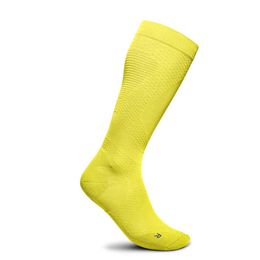 Bauerfeind Damen Kompressionsstr&uuml;mpfe "Run Ultralight Compression Socks", Gr. 35, gelb, Polyamid, unifarben, Socken