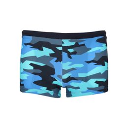 ZIGZAG Jungen Badehose "Buddy", bunt, Gr. 104, mehrfarbig, Elasthan, Badehosen, im mehrfarbigen Tarnmuster