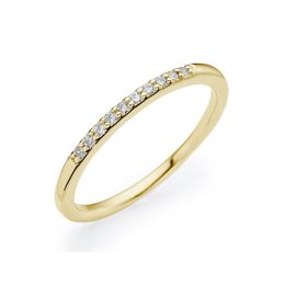 HECHTER PARIS Damen Fingerring "Schmuck Geschenk Silber 925 Damenring Stäbchen", 59, Silber 925 (Sterlingsilber), 1,3mm, gold, Silber 925