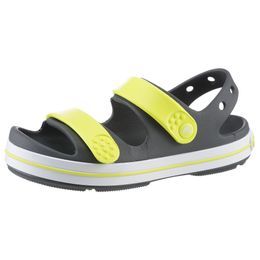 Crocs Kinder Badesandale "Crocband Cruiser Sandal", Gr. 29, gelb, Croslite , kontrastfarbene Details, Schuhe, Sommerschuh, Sandalette,