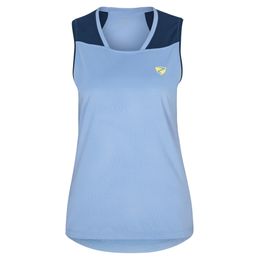 Ziener Damen Funktionstop "NELITA", blau, Gr. 48, Obermaterial: 1. 92% Polyester, 8% Elasthan; 2. 85% Polyester, 15% Baumwolle, Tops