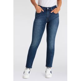 Levi's LEVI'S Damen Straight-Jeans "724 High Rise Straight", blau, Gr. 27, Jeans, Obermaterial: 79% Baumwolle, 19% Polyester, 2% Elasthan, Jeans