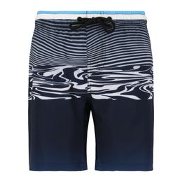 CRUZ Jungen Badeshorts "Bryan", blau, Gr. 140, bedruckt, Polyester, Badehosen, im knielangen und atmungsaktiven Design