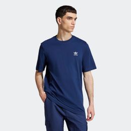 T-Shirt "TREFOIL ESS TEE", blau, Gr. L, adidas originals, Obermaterial: 100% Baumwolle, Shirts, drei Streifen Essentials Shirt mit Trefoil Logo