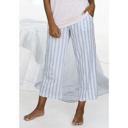 Vivance Dreams Damen Pyjamahose, Gr. 32, rosa, Single Jersey, Obermaterial: 50% Baumwolle, 50% Viskose, gestreift, Basic, Hosen, mit sch&ouml;nem