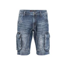 Cipo & Baxx CIPO & BAXX Herren Jeansbermudas "Bermuda & Short", blau, Basic, Gr. 29, unifarben, 100% Baumwolle, Jeans, aus reiner Baumwolle