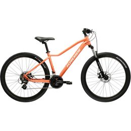 KROSS Mountainbike "Damen Hardtail Lea 2.0", 43cm, 29 Zoll (73,66cm) hinten: 29 Zoll (73,66cm), orange, Fahrr&auml;der