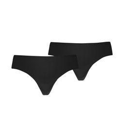 Puma Damen String "Puma WOMEN SEAMLESS STRING", Gr. M, schwarz, Microfaser, Obermaterial: 83% Polyamid, 17% Elasthan, unifarben, Unterhosen, Nahtlose